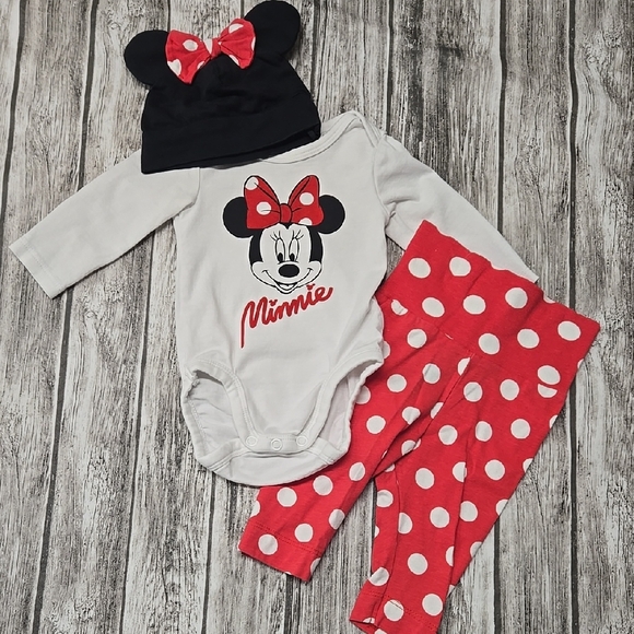 H&M | Matching Sets | Hm X Disney 3 Piece Minnie Mouse Outfit | Poshmark